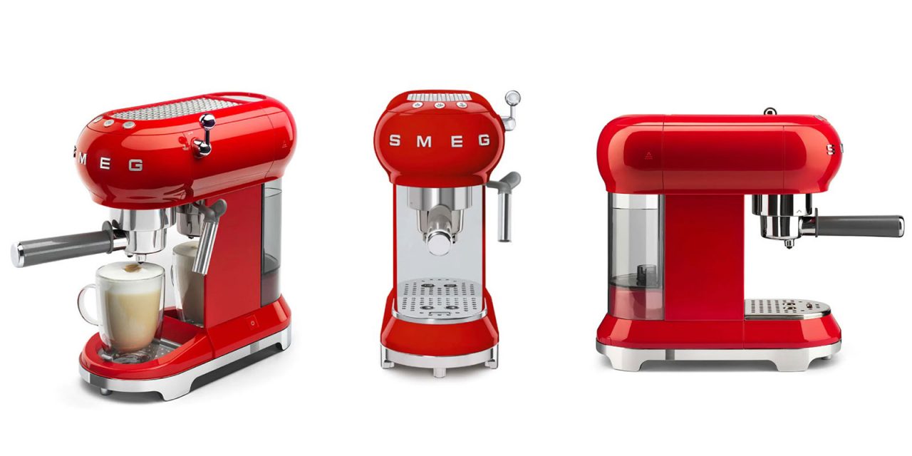 Máquina Espresso Retro Smeg Verde Pastel - DC Mobiliario